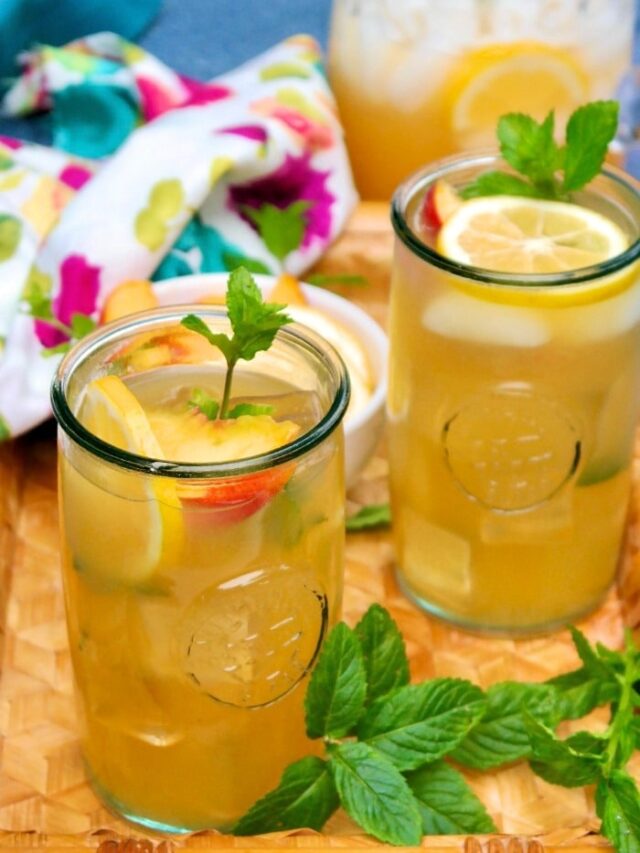 PEACH LEMONADE – SUGAR FREE RECIPE STORY • The Foodie Affair