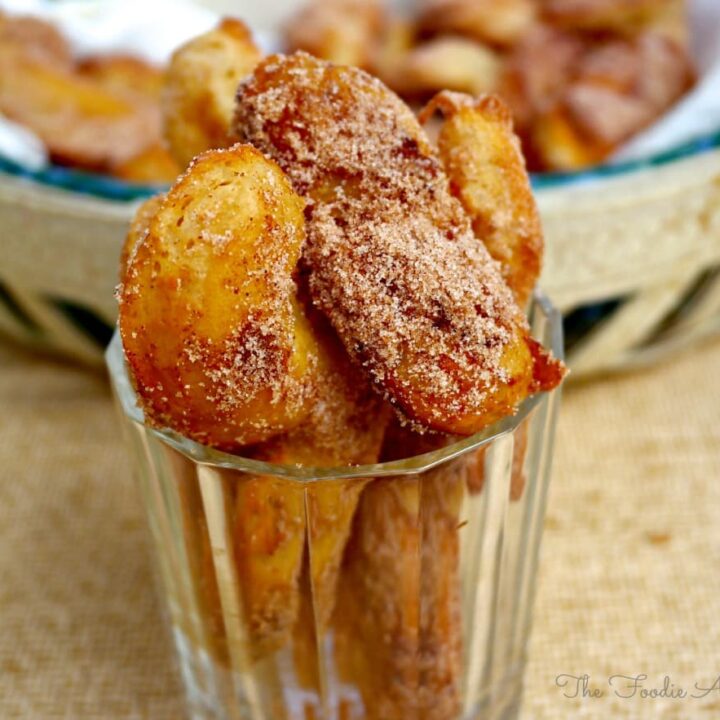 Churros Recipe - Bite Size Treat With Cinnamon Sugar | The Foodie Affair