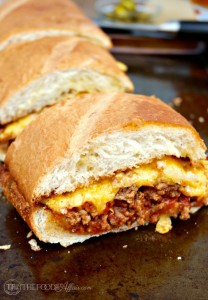 Bacon Cheeseburger Stuffed French Bread