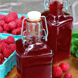 Raspberry Syrup for Drinks - Alcoholic or Non-Alcoholic | The Foodie Affair