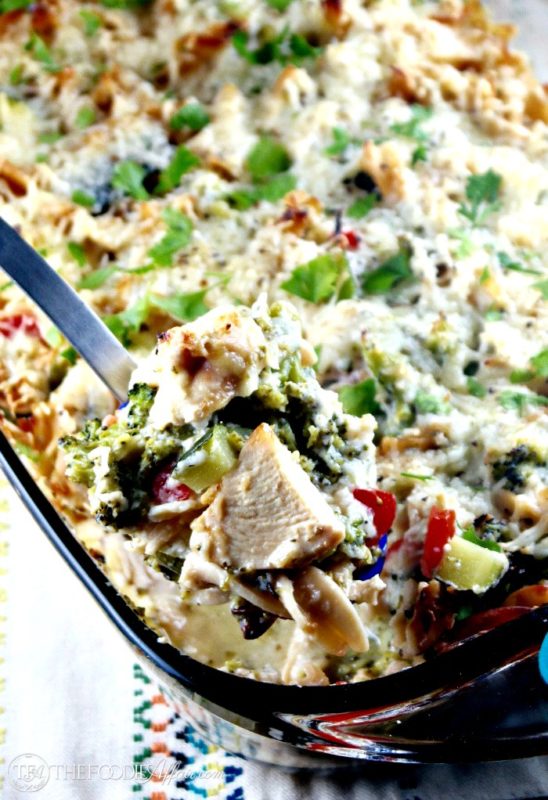 Chicken Vegetable Casserole Lightened Up - The Foodie Affair