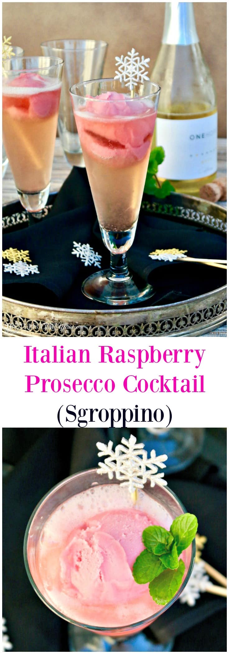Italian Raspberry Prosecco Cocktail (Sgroppino) A twist to a classic drink!