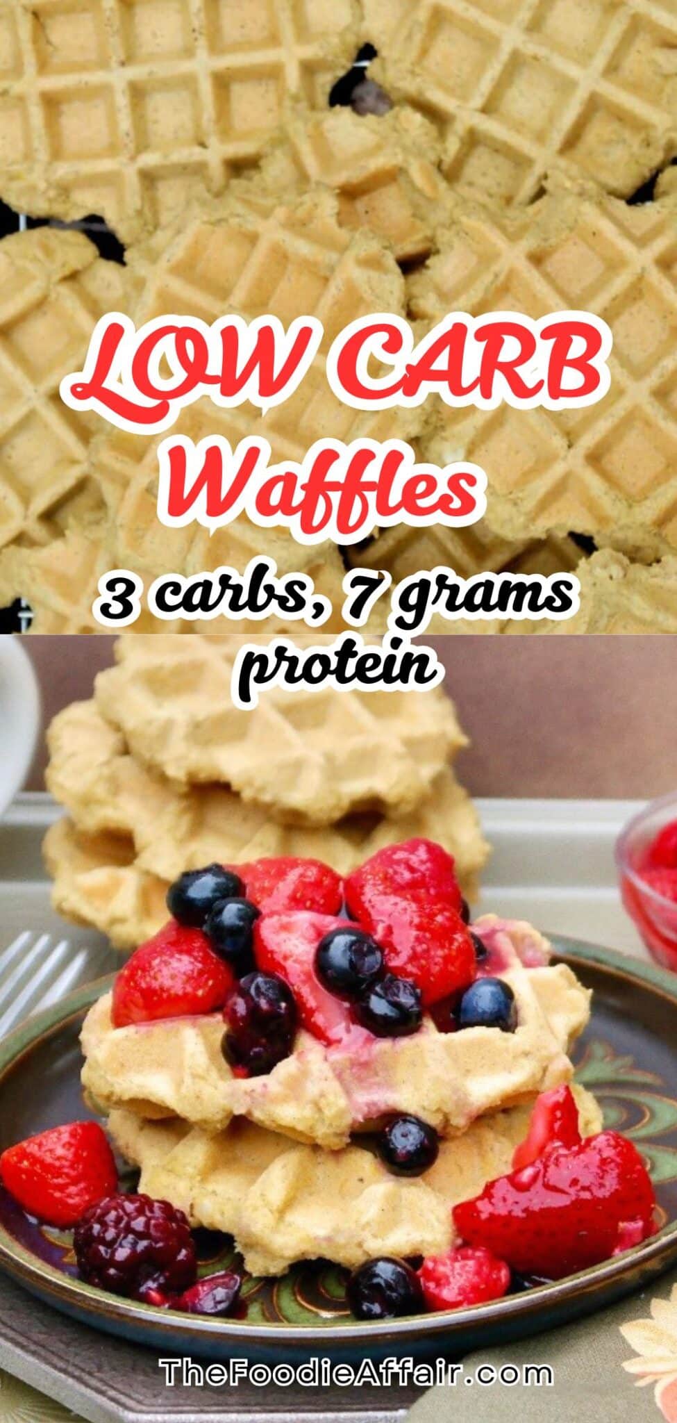 Low Carb Waffles with Protein Powder - The Foodie Affair