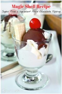 Magic Shell Recipe | Sugar Free Chocolate Topping - The Foodie Affair