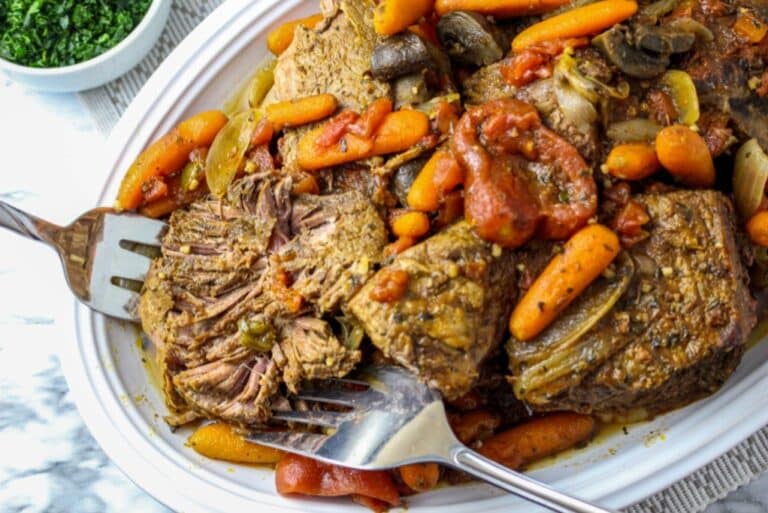 Tender Slow Cooker Pot Roast Recipe - The Foodie Affair