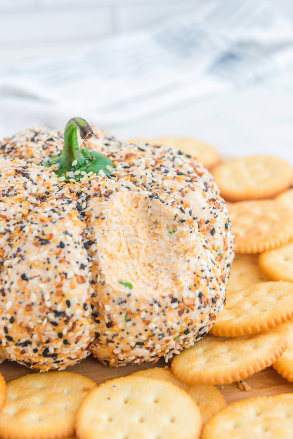 Easy Pumpkin Shaped Cheese Ball Recipe - The Foodie Affair