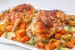 Easy Sheet Pan Roasted Half Chicken Recipe - The Foodie Affair