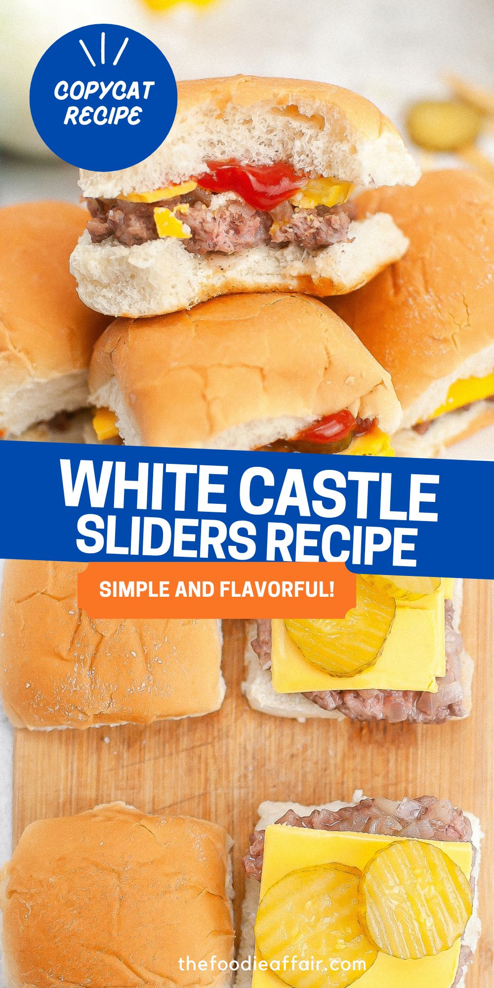 Homemade White Castle (Copycat) Sliders - The Foodie Affair