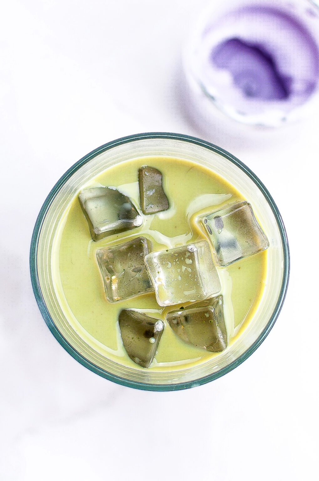 Easy Iced Lavender Matcha Latte Recipe - The Foodie Affair