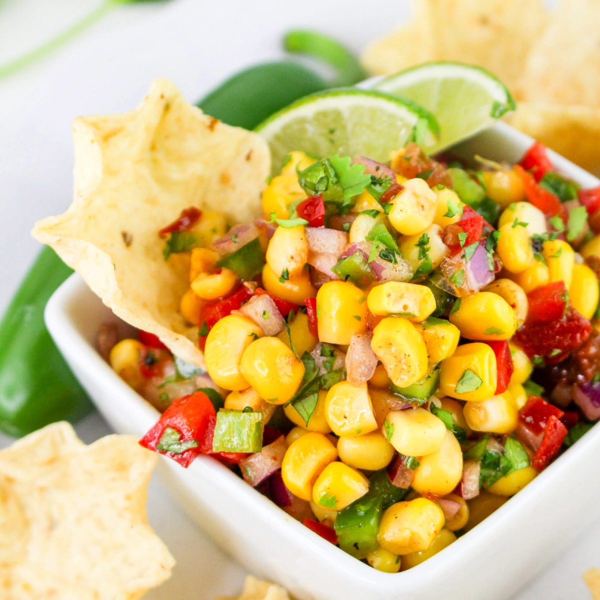 Simple Chipotle Corn Salsa Recipe - The Foodie Affair