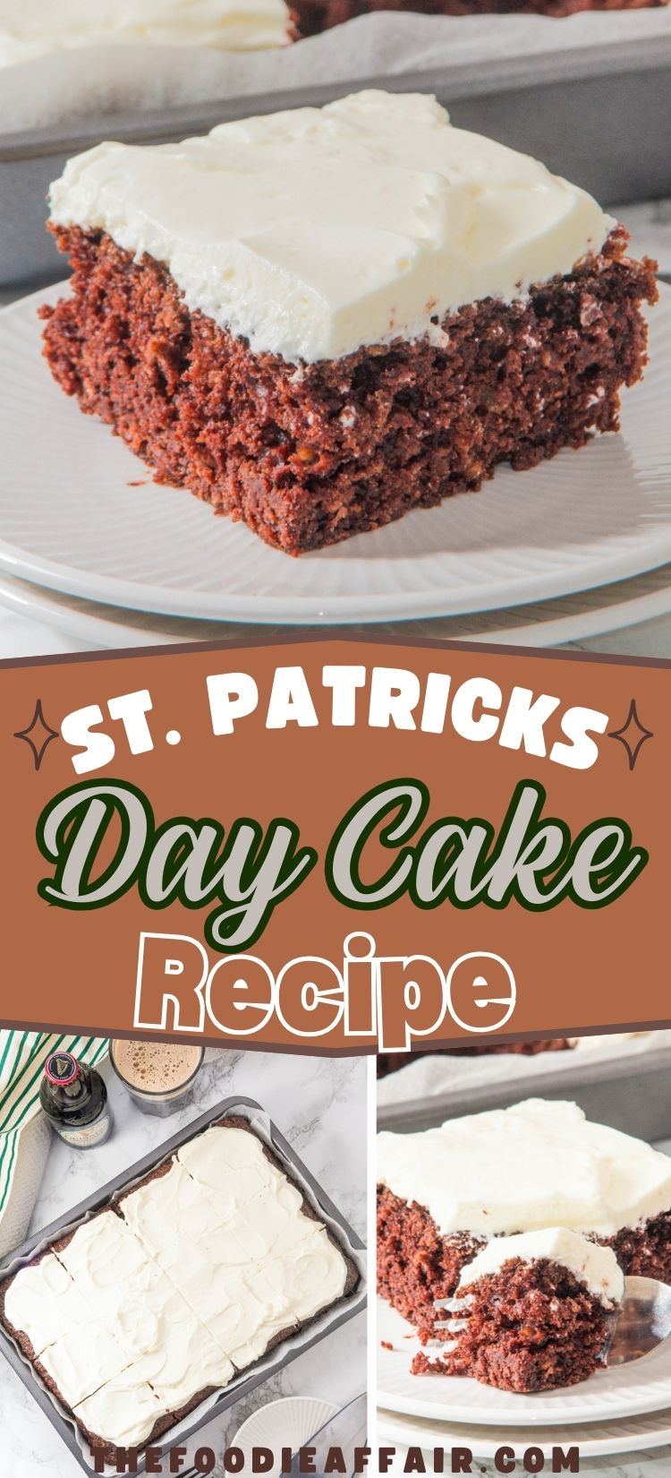 Simple St. Patrick's Day Sheet Cake Recipe - The Foodie Affair