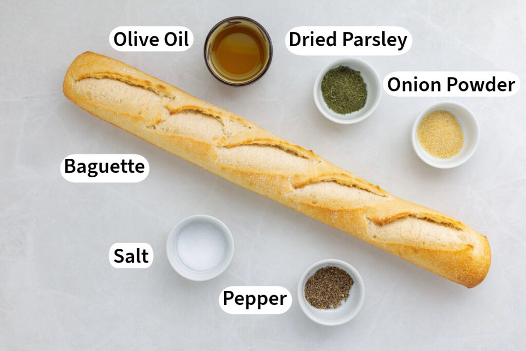 Easy Baguette Crackers (Toasted Crostini) - The Foodie Affair