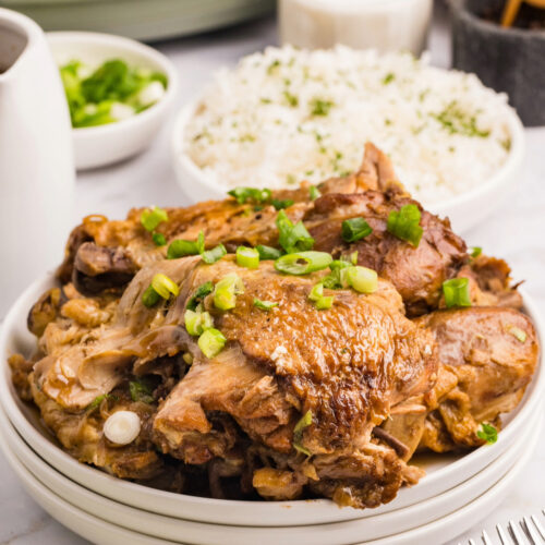 Easy Slow Cooker Chicken Adobo (Filipino Recipe) - The Foodie Affair